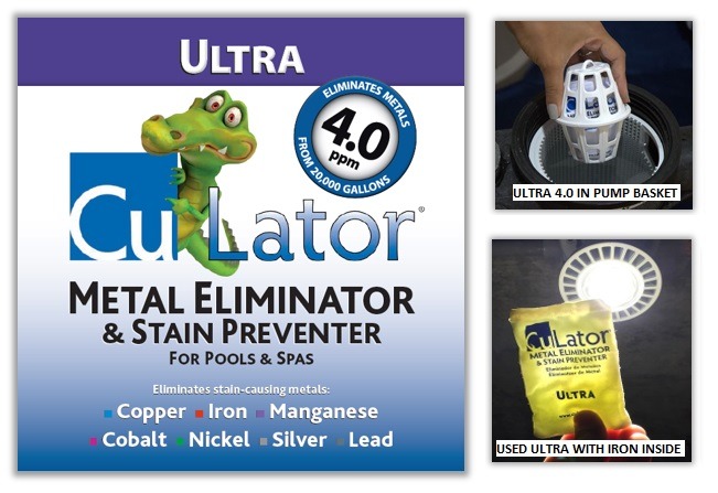 CuLator Ultra 4.0 - Metal Eliminator & Stain Preventer for Pools & Spas